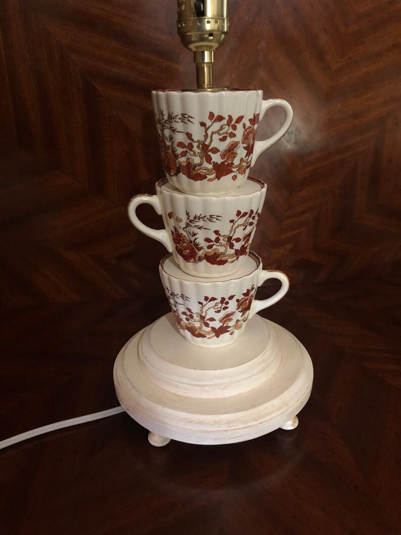 Spode India Tree Cup Lamp - Etsy