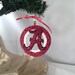 Alabama Crimson Tide Glitter Christmas Ornament, Handmade Paper Mache ...