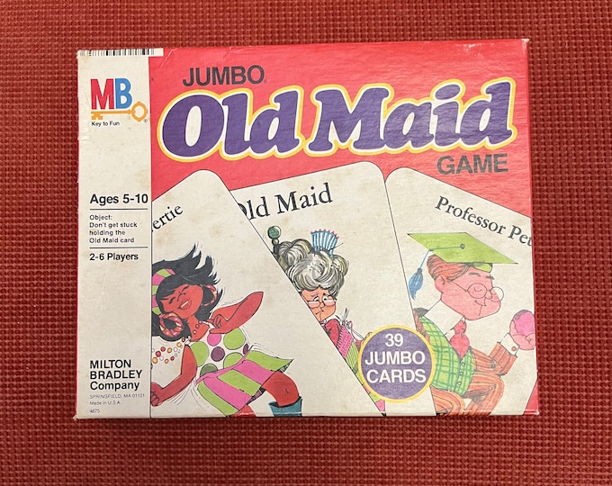 Vintage Old Maid Card Game - Etsy