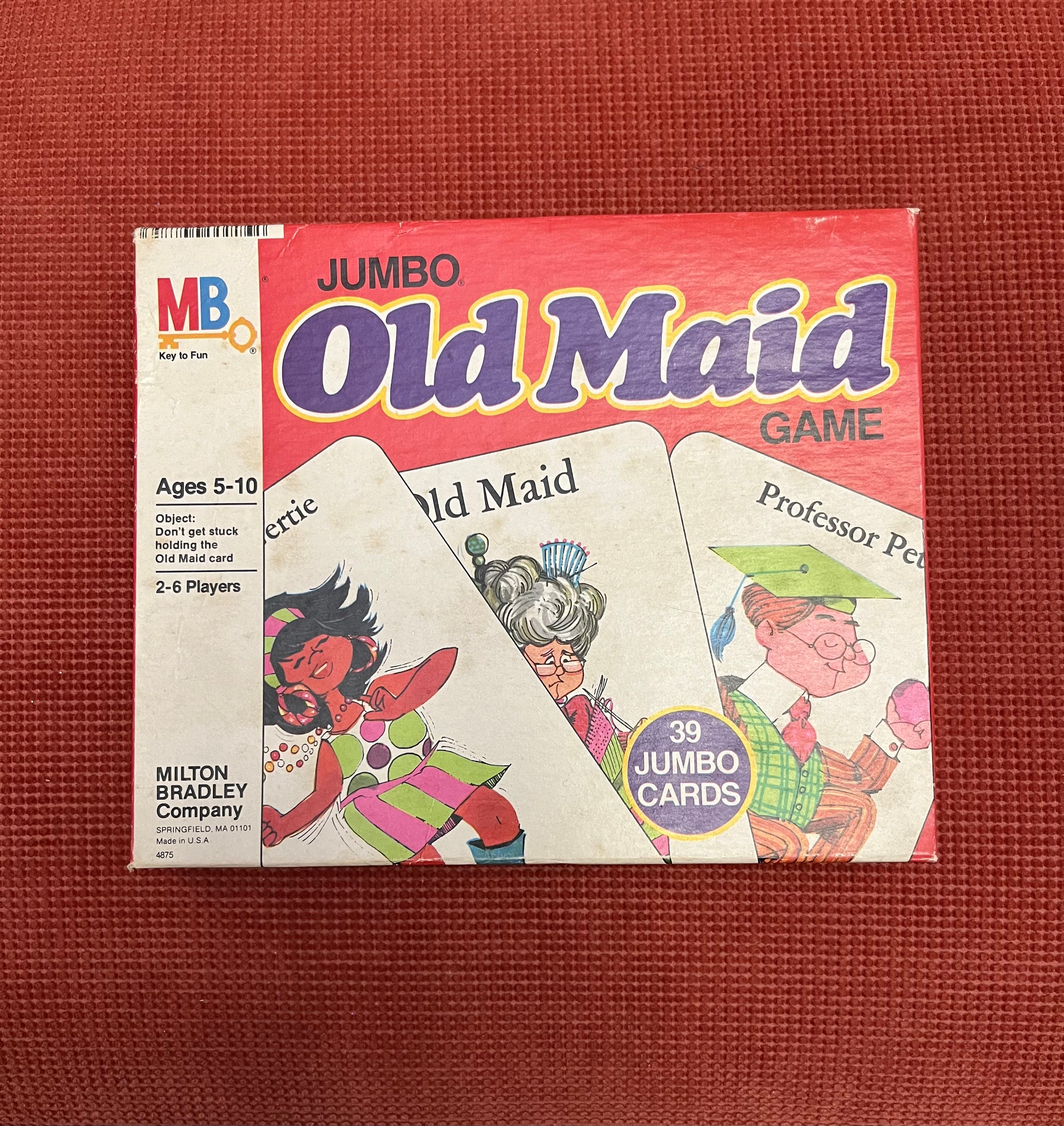 Vintage Old Maid Card Game - Etsy
