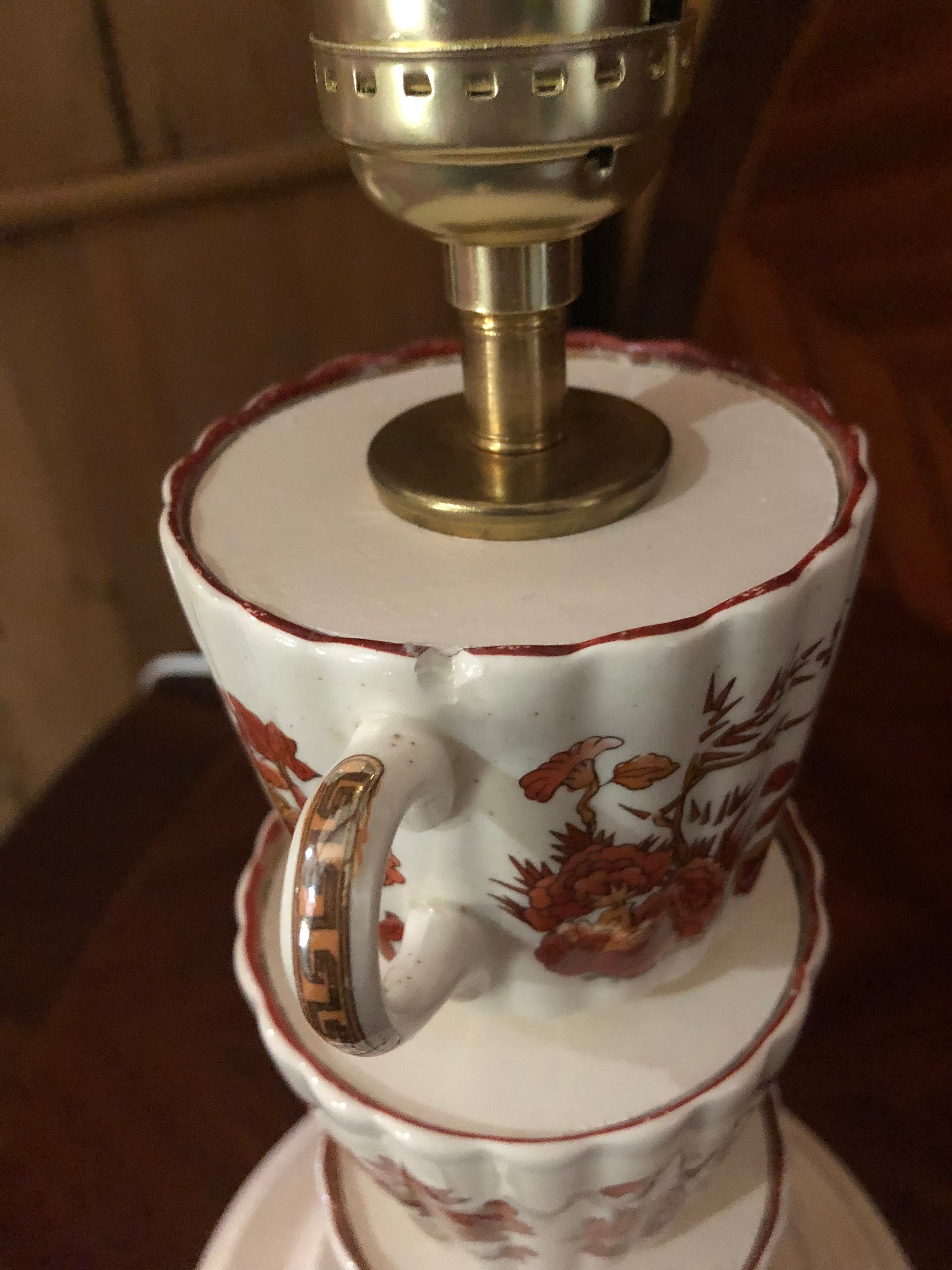 Spode India Tree Cup Lamp - Etsy