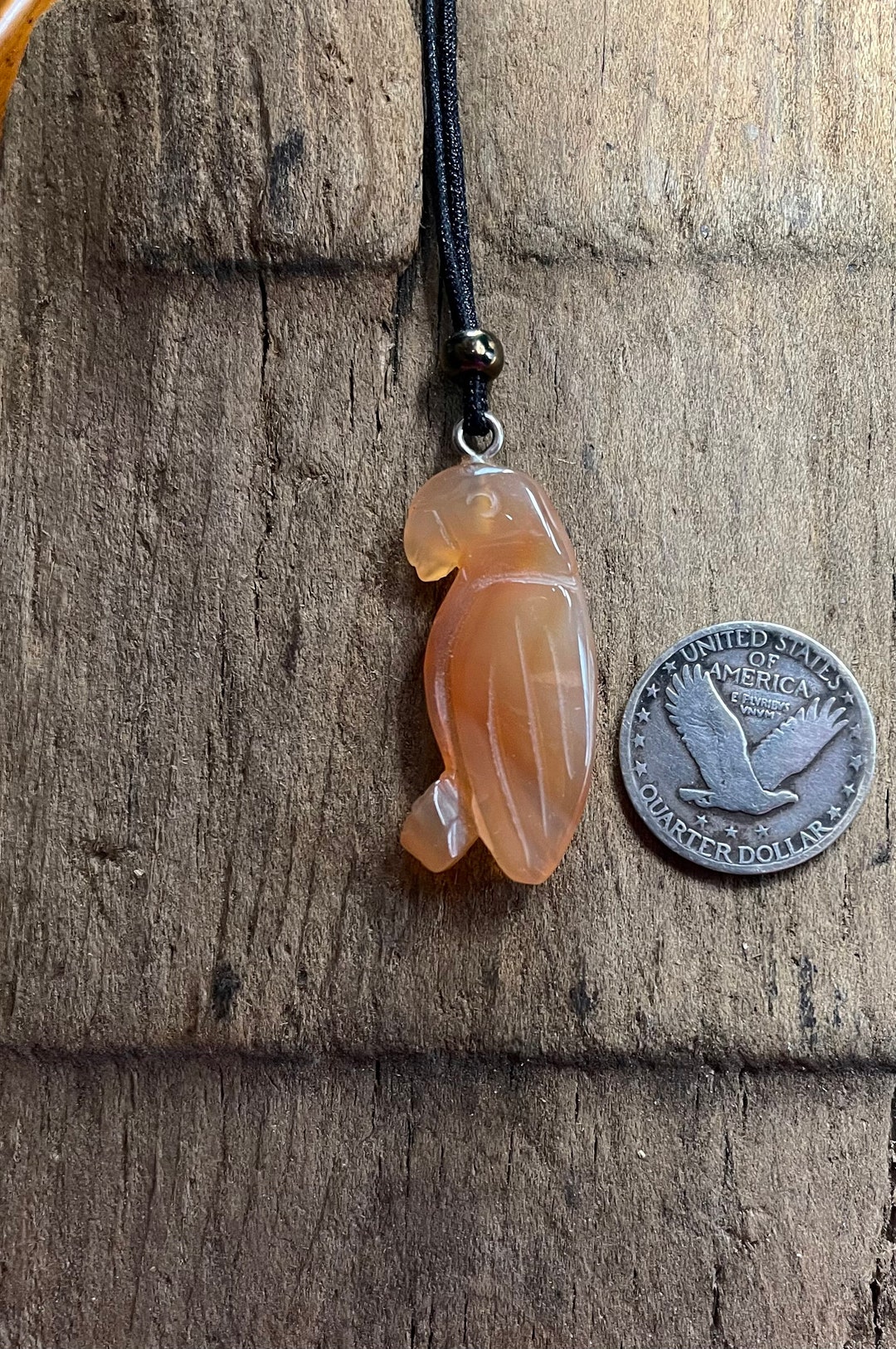 Orange Agate Parrot - Etsy