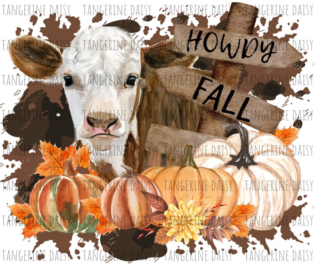 Howdy FALL Cow Pngfall Pngfall Sublimation Designs - Etsy