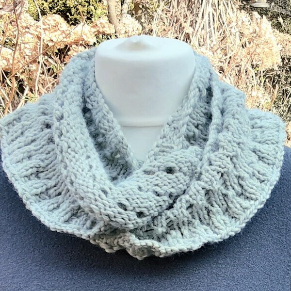 Knit Lace Cowl - Etsy