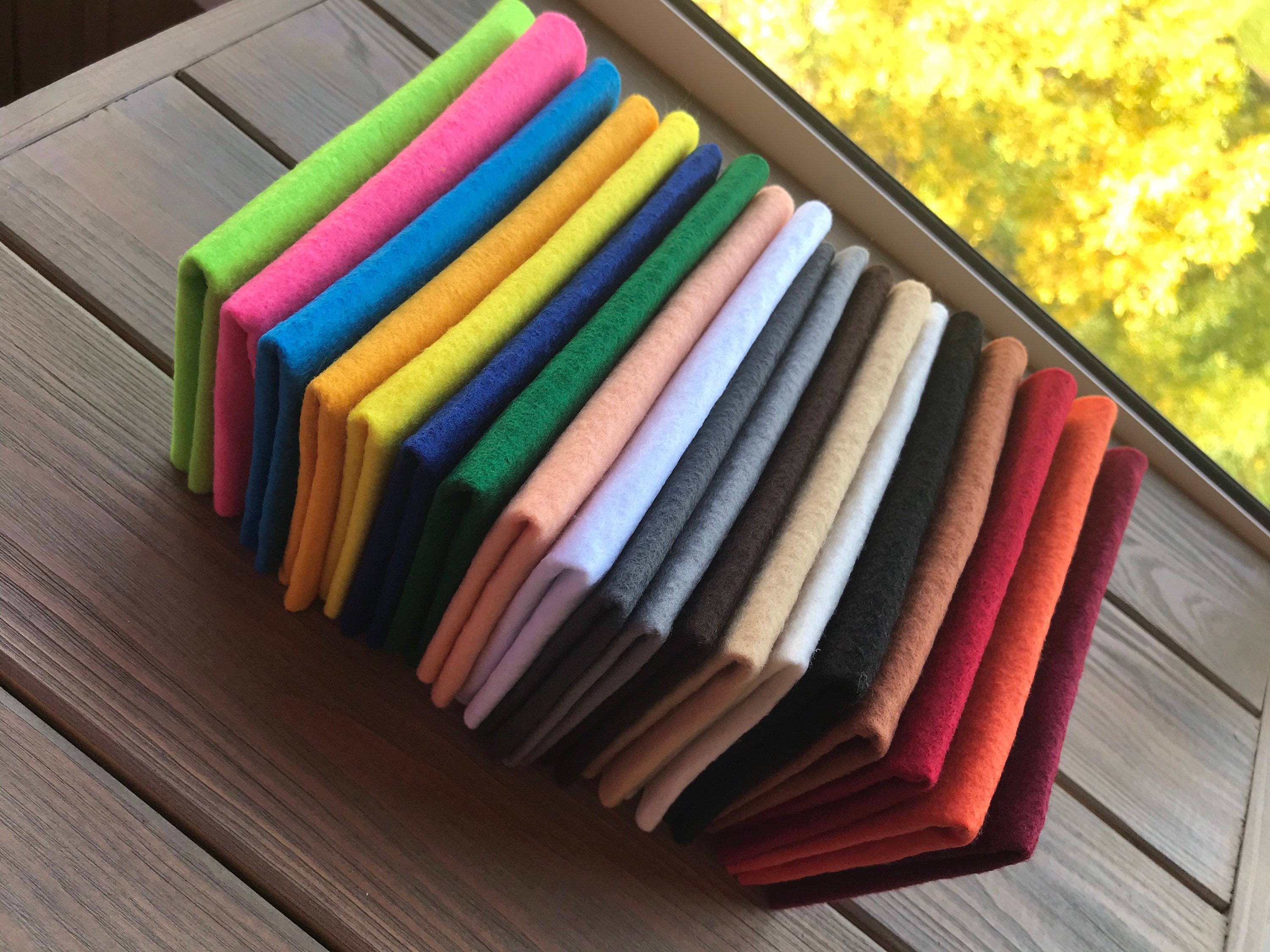 Hojas de fieltro acrílico. Hojas de fieltro suave 8 x | Etsy