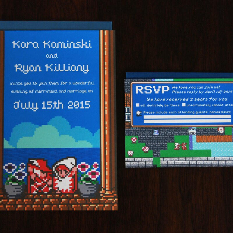 Geeky Wedding Invitation - Etsy