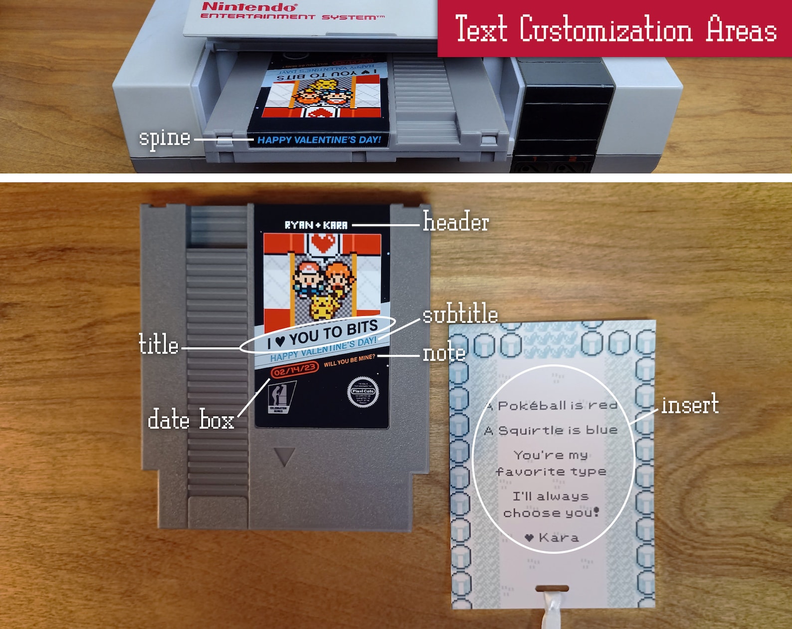 Custom Pokemon Greeting Card | Real Game Cart | Anniversary, Birthday ...