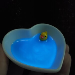 Made to Order - Cute Critter Heart Ring/jewelry/trinket Dish - Glow in ...
