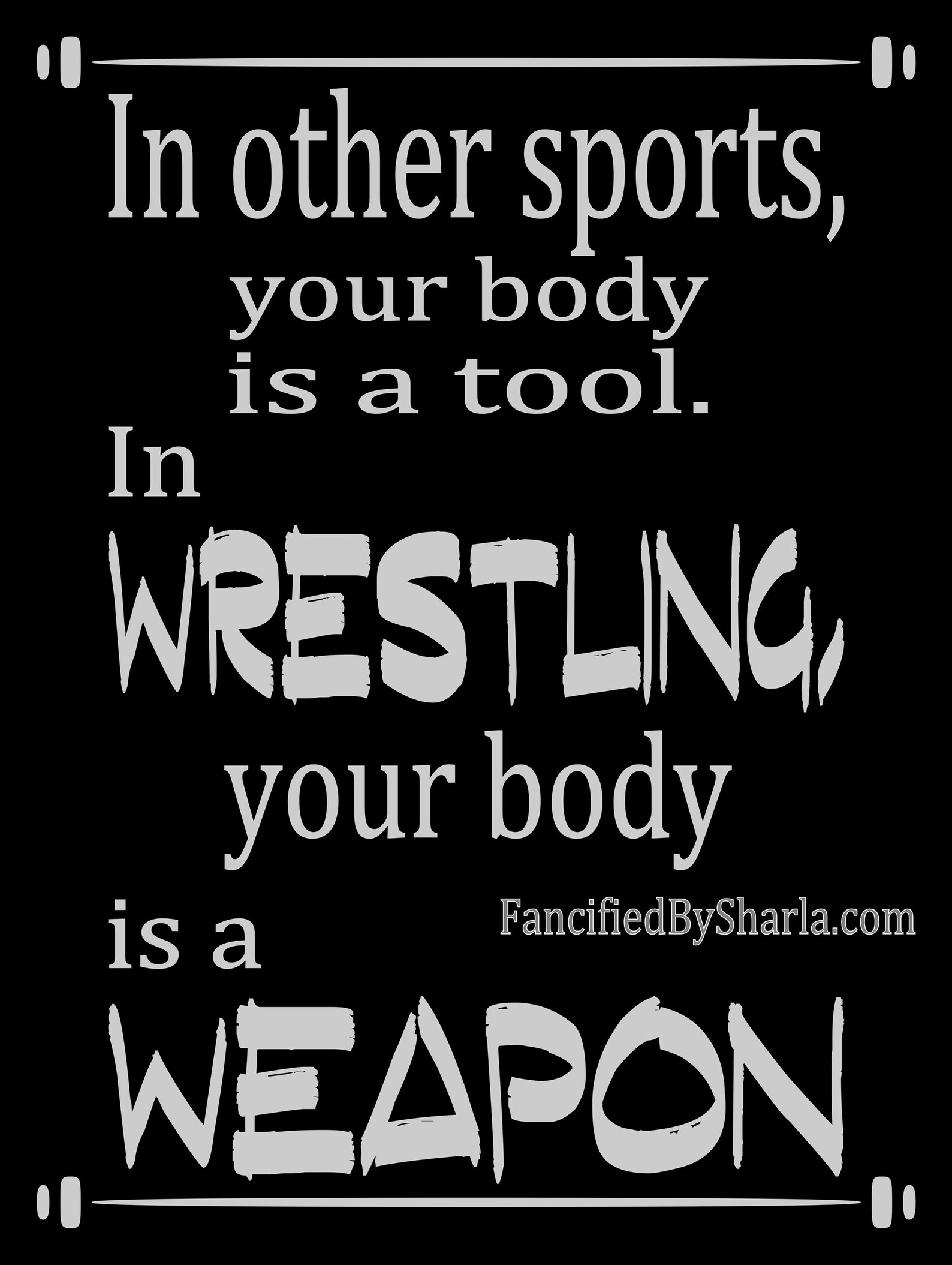 Wrestling Sign Wrestling Quote Gift For Wrestler Gift For Etsy