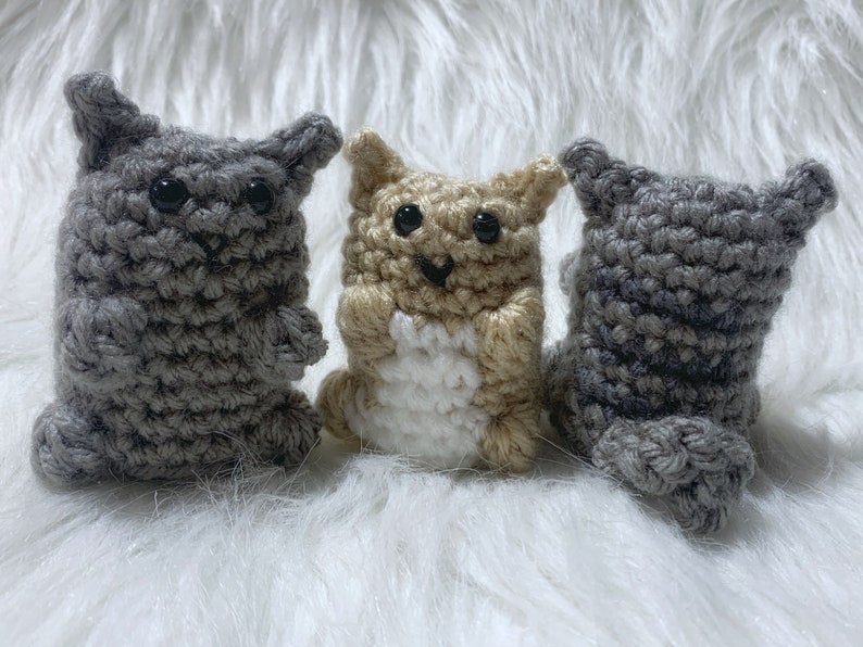 3 Crochet Tiny Cat Patterns *INSTANT DOWNLOAD* - Etsy