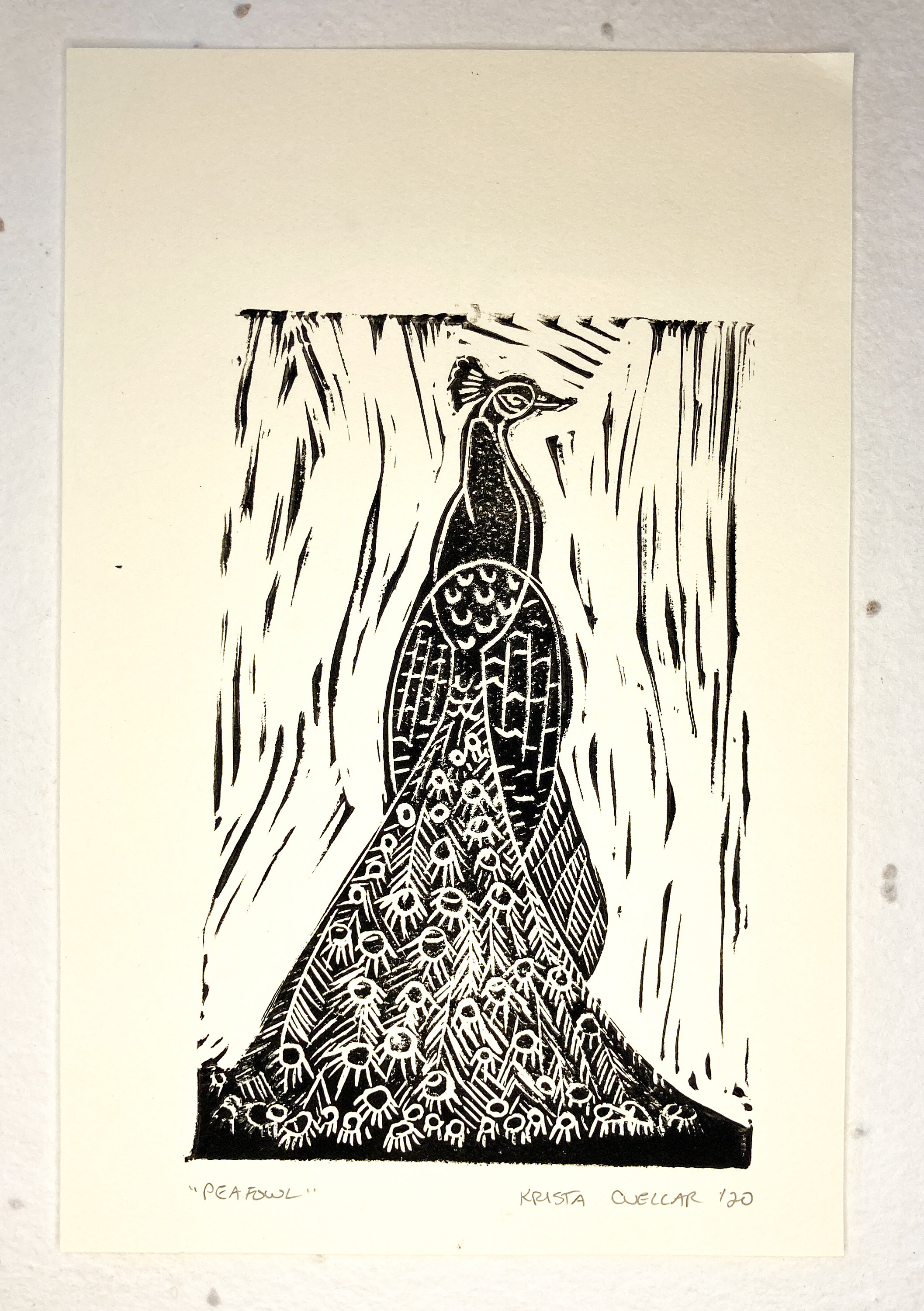 Peacock Block Print - Etsy