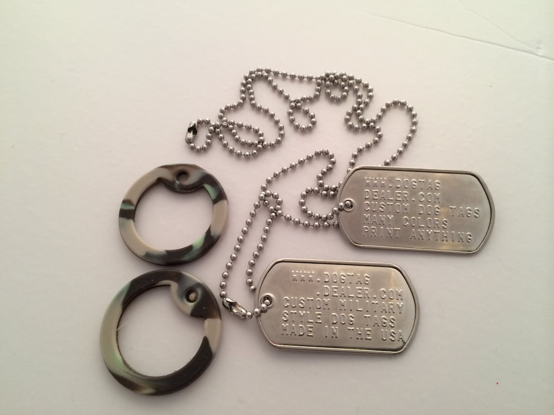 Military Style Dog Tags Custom Made to Order - Etsy