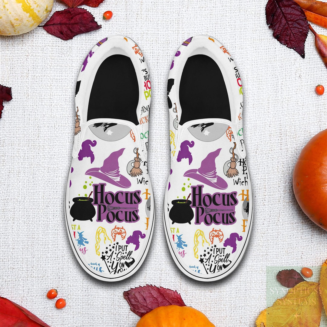 Sanderson Sister Disney Halloween Slip-on Shoes, Halloween Hocus Pocus ...