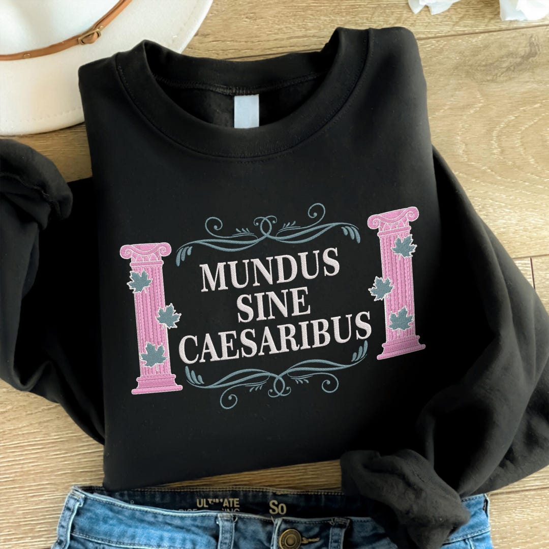 Mundus Sine Caesaribus Embroidered Shirt, Classical Roman Influence, A ...