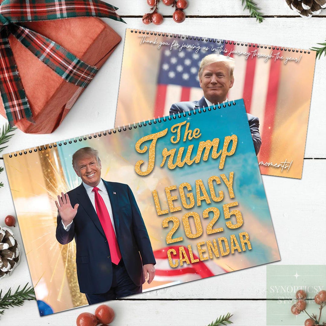 Trump 2025 Wall Calendar, Gift for Trump Supporter, Funny Gift, Trump ...
