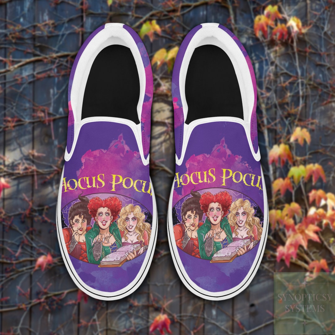 Hocus Pocus the Sanderson Sisters Halloween Funny Slip on Shoes the ...