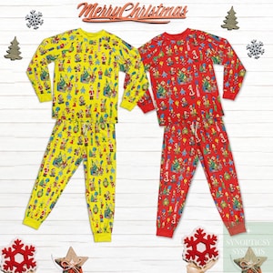 The Simpsons Characters Pajamas, the Simpson Family Xmas Pajamas, Homer ...