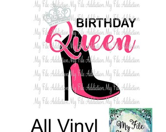 Instant Download HTV Vinyl SVG EPS Dxf Design File Birthday | Etsy