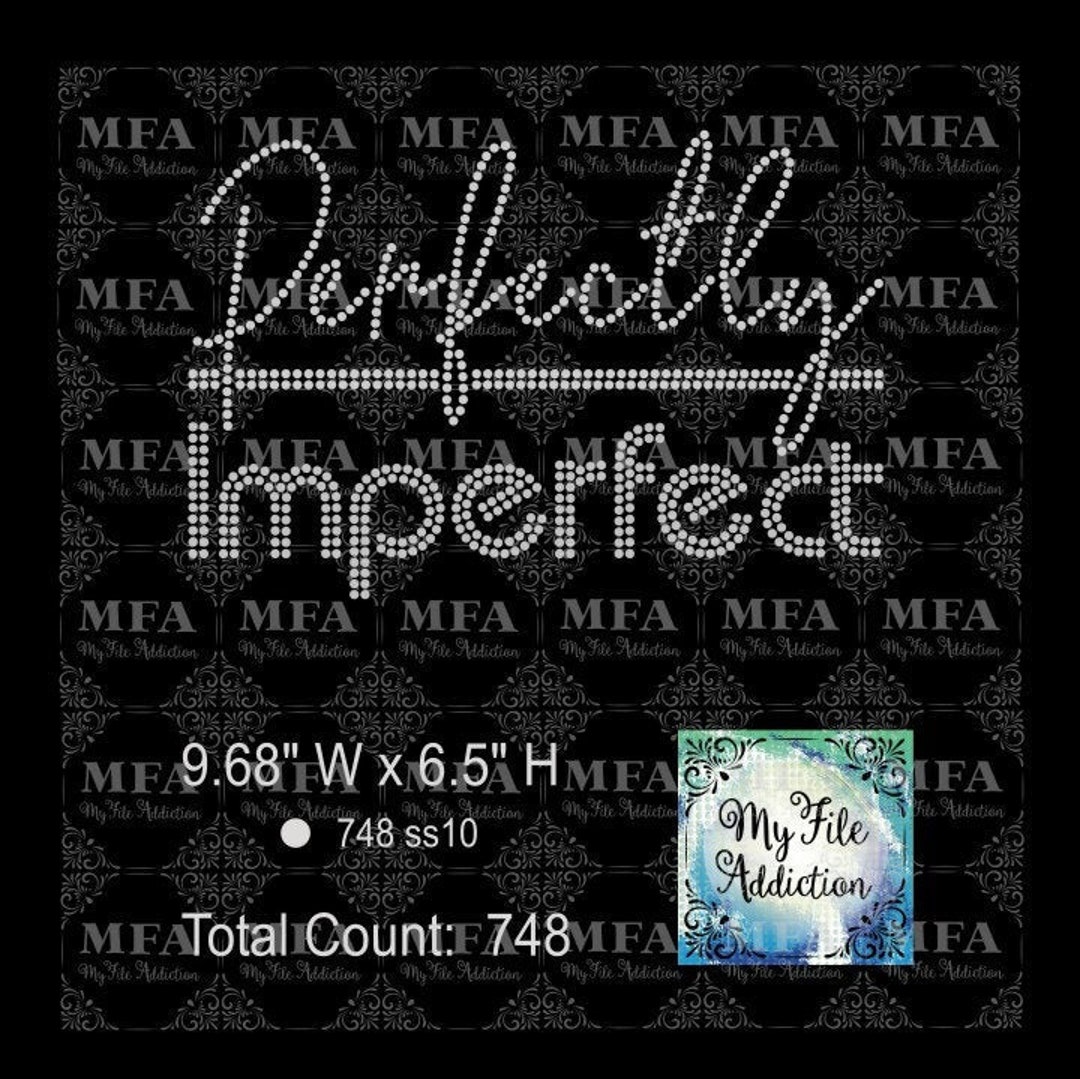 Rhinestone Template Download File Perfectly Imperfect Svg Dxf Eps Plt ...