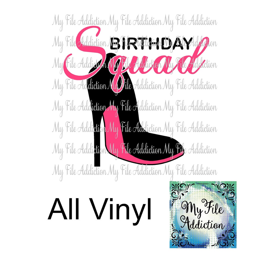 Instant Download HTV Vinyl Svg Eps Dxf Design File Birthday - Etsy