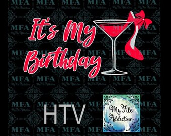 Instant Download HTV Vinyl Svg Eps Dxf Design File Birthday | Etsy