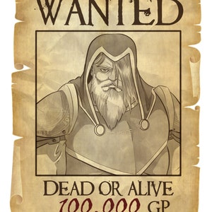 D&D Character Wanted Sign - Etsy