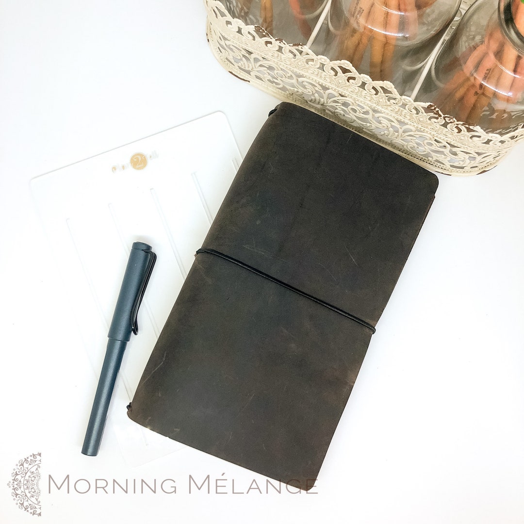 Smooth Brown Leather Notebook Cover, A6, A5, Wide, Standard, B6, B6 ...