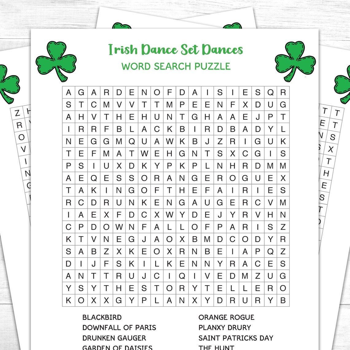 Irish Dancing Printable, Irish Set Dances, Instant Download PDF, Dance ...