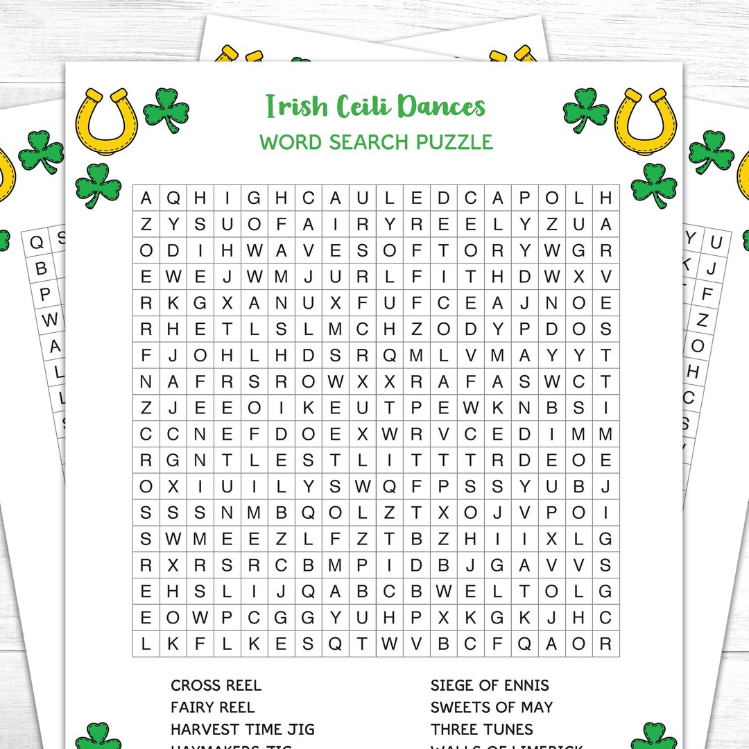 Irish Dance Printable, Irish Ceili Dances, Digital Instant Download PDF ...