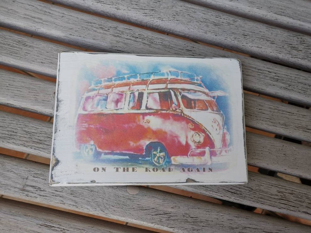 Wooden Sign, Bulli, VW Bus, Shabby, Wall Sign, Garden Sign, Wall ...