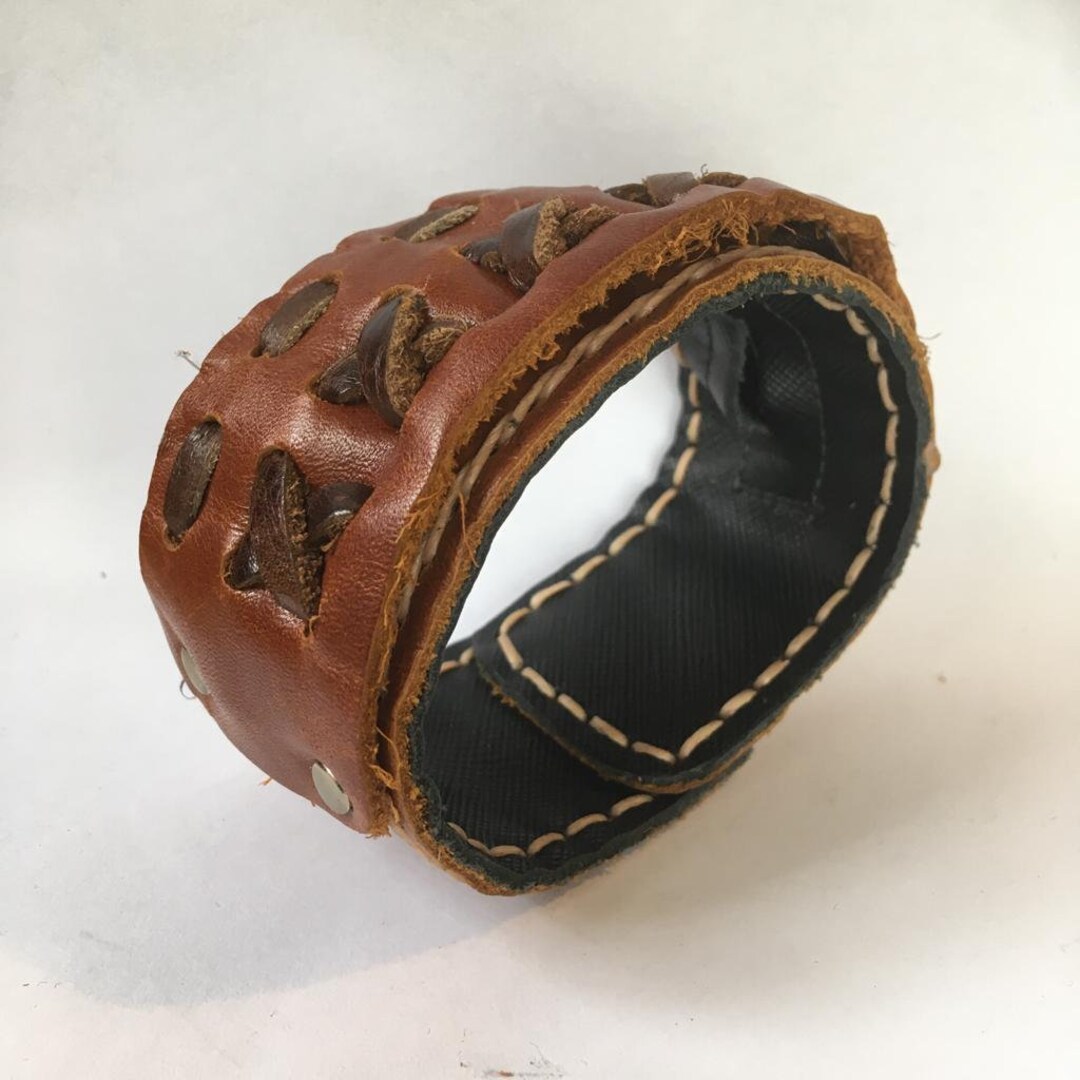 Leather Wristband | Bracelet Wallet | Leather Wristlet | Idea Gift for ...