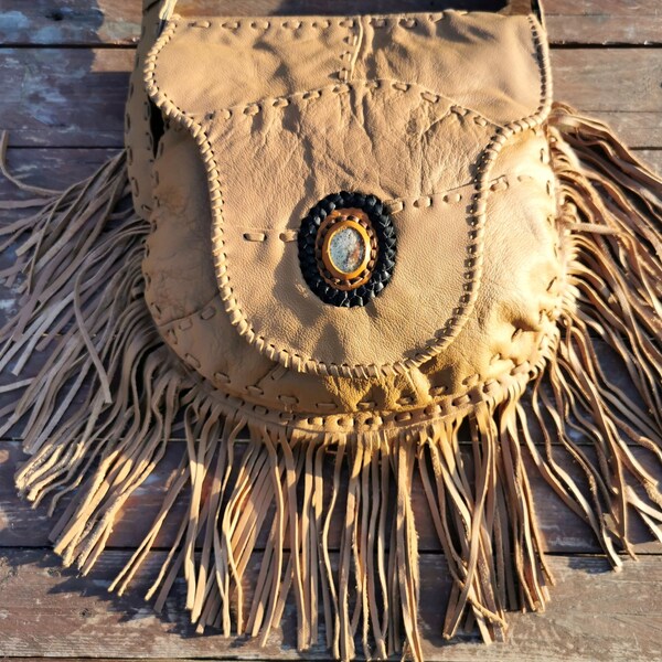 Leather Fringe Purse - Etsy