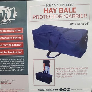 Hay Bale Bag/carrier - Black - Tough 1 - Personalized/monogrammed - Etsy
