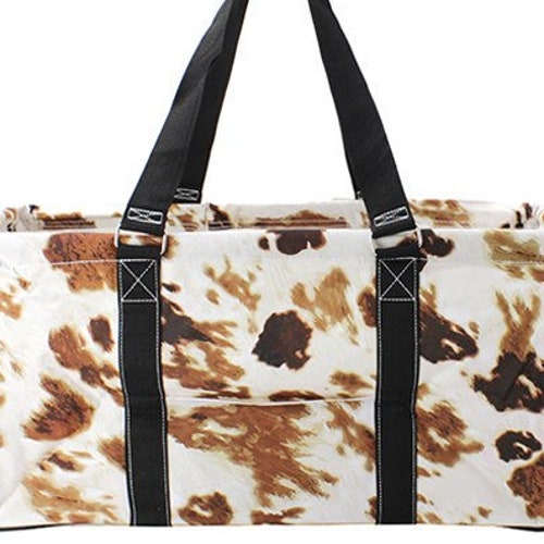 Cow Print Large Utility Tote/tote Bag - Etsy