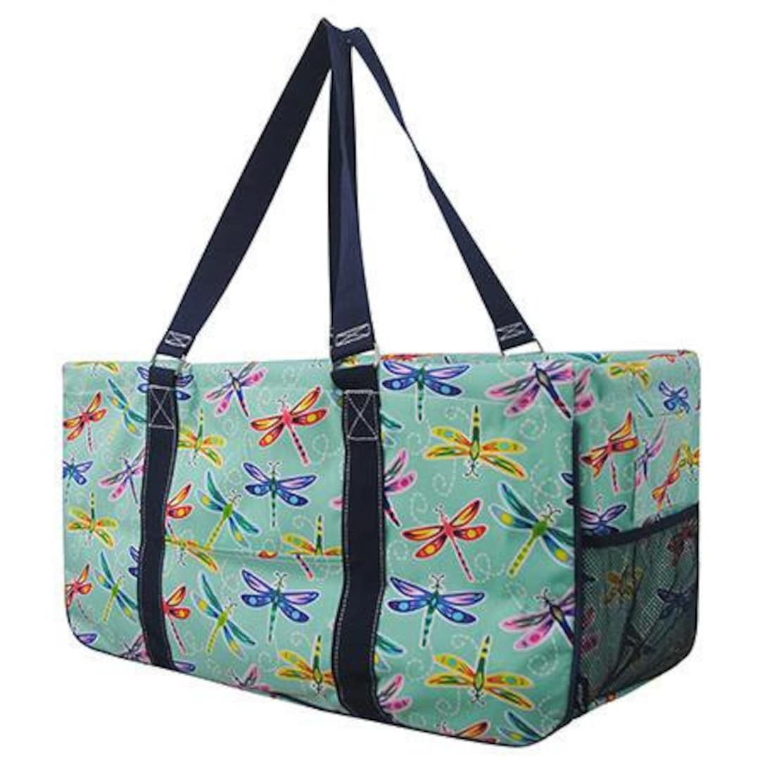 Dragonfly Large Utility Tote/tote Bag - Personalized/monogrammed - Etsy