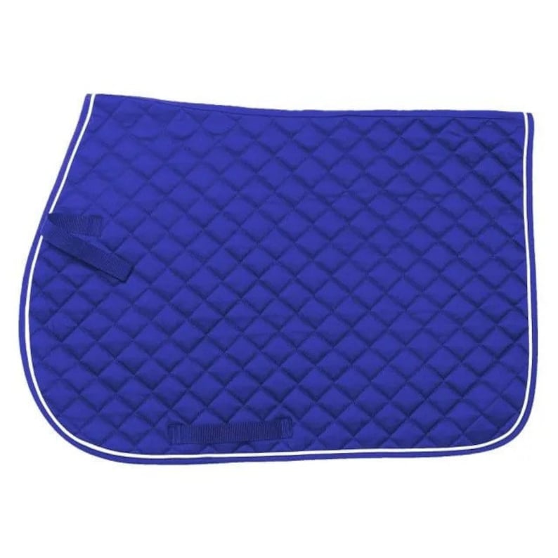 Quilted Event All Purpose/english Saddle Pad - Blue - Personalized ...