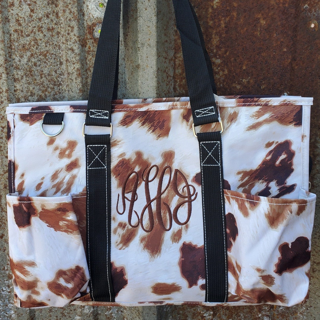 Cow Print Small Utility Tote/tote Bag Western - Etsy