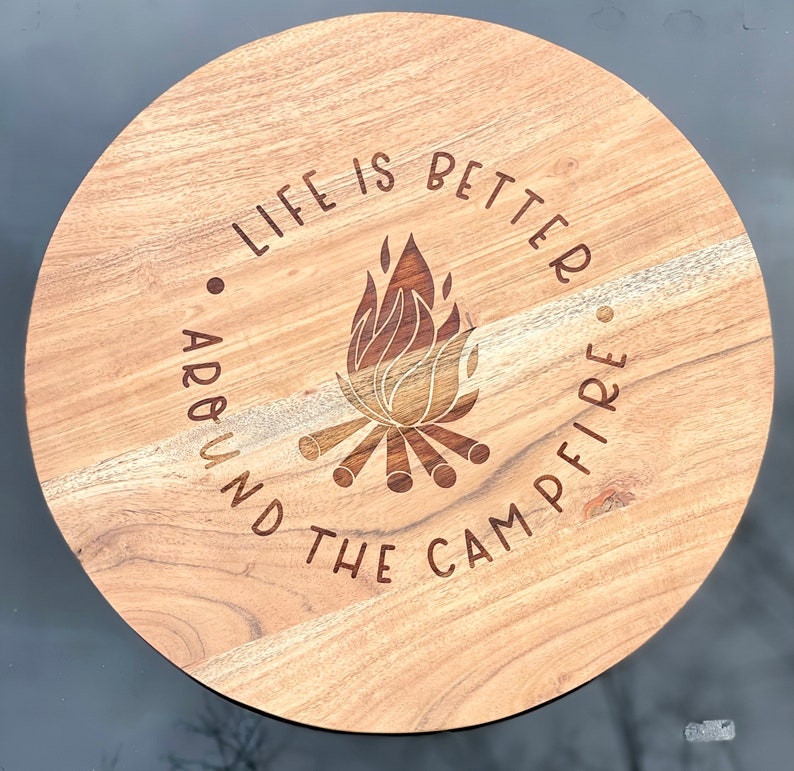Life is Better Around the Campfire Wood Tray, Platter for Smores ...
