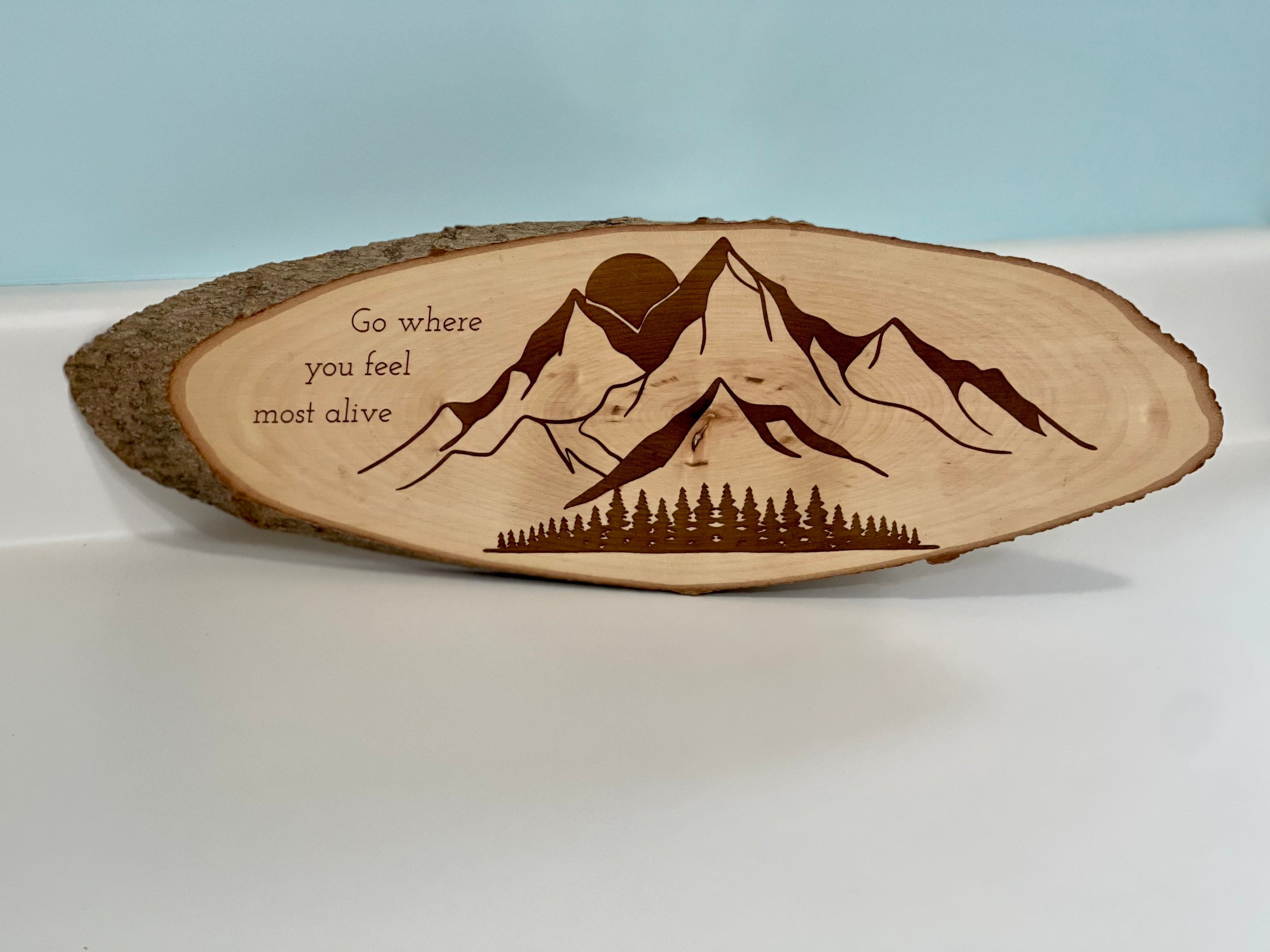 Adventure Time Wall Art, Rustic Wood Sign for Cabin, Housewarming Gift ...