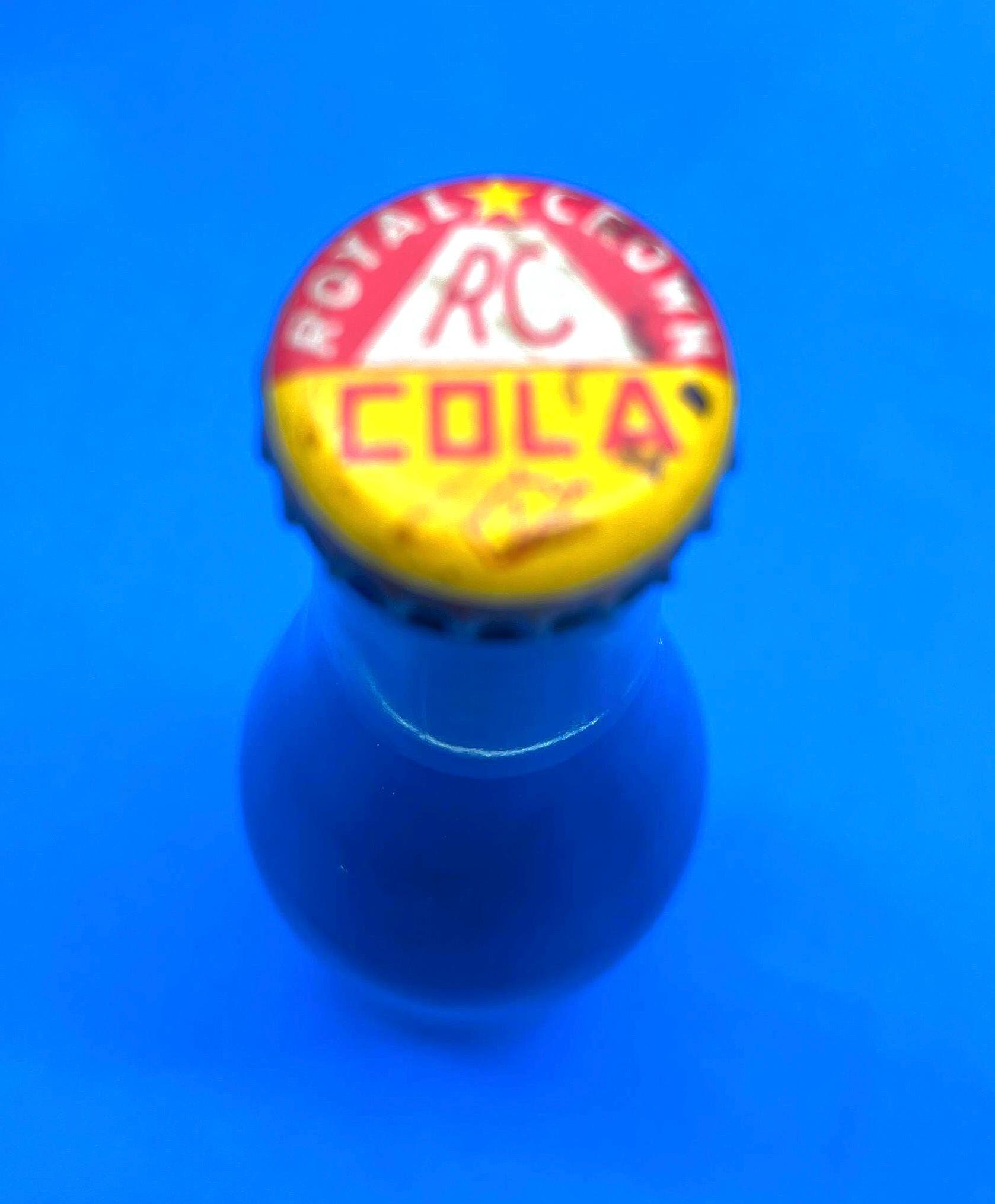 Vintage RC Royal Crown Pyramid Cola Glass Soda Bottle Full - Etsy
