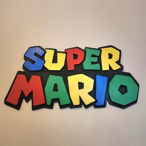 Wooden Handmade Super Mario 3D Layered Sign / Plaque. Can Be ...