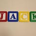Toy Story Style Wooden Alphabet Blocks. Name Blocks. - Etsy