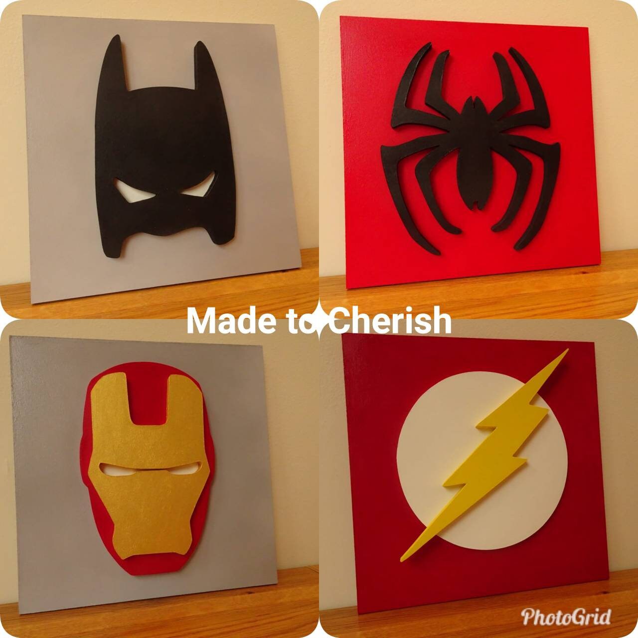 Wooden Handmade Superhero Wall Signs / Plaque. Avengers . - Etsy