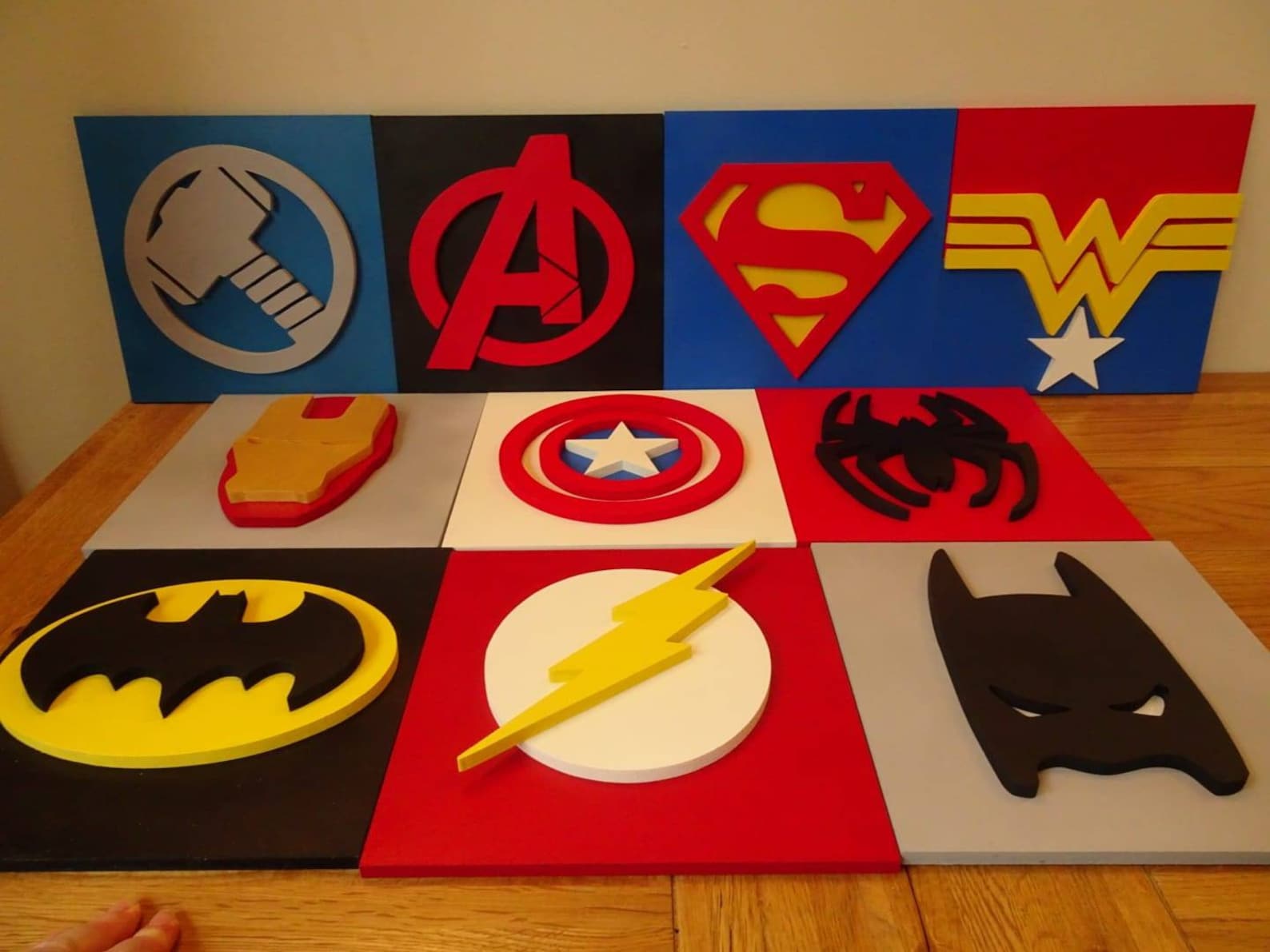 Wooden Handmade Superhero Wall Signs / Plaque. Avengers . Marvel. - Etsy