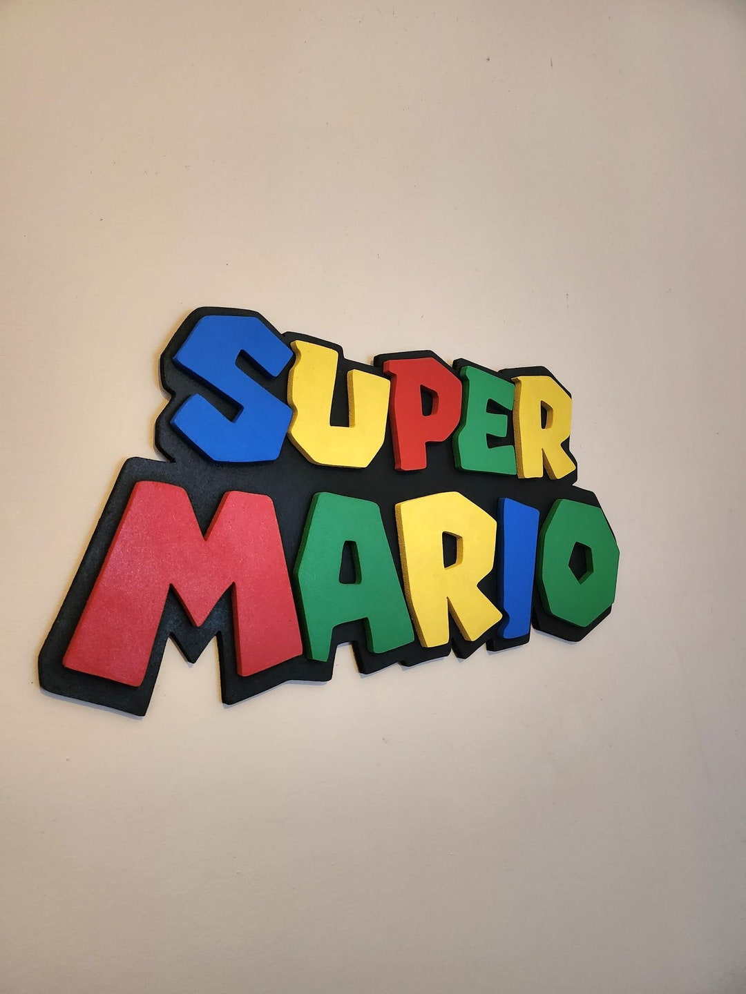 Wooden Handmade Super Mario 3D Layered Sign / Plaque. Can Be ...