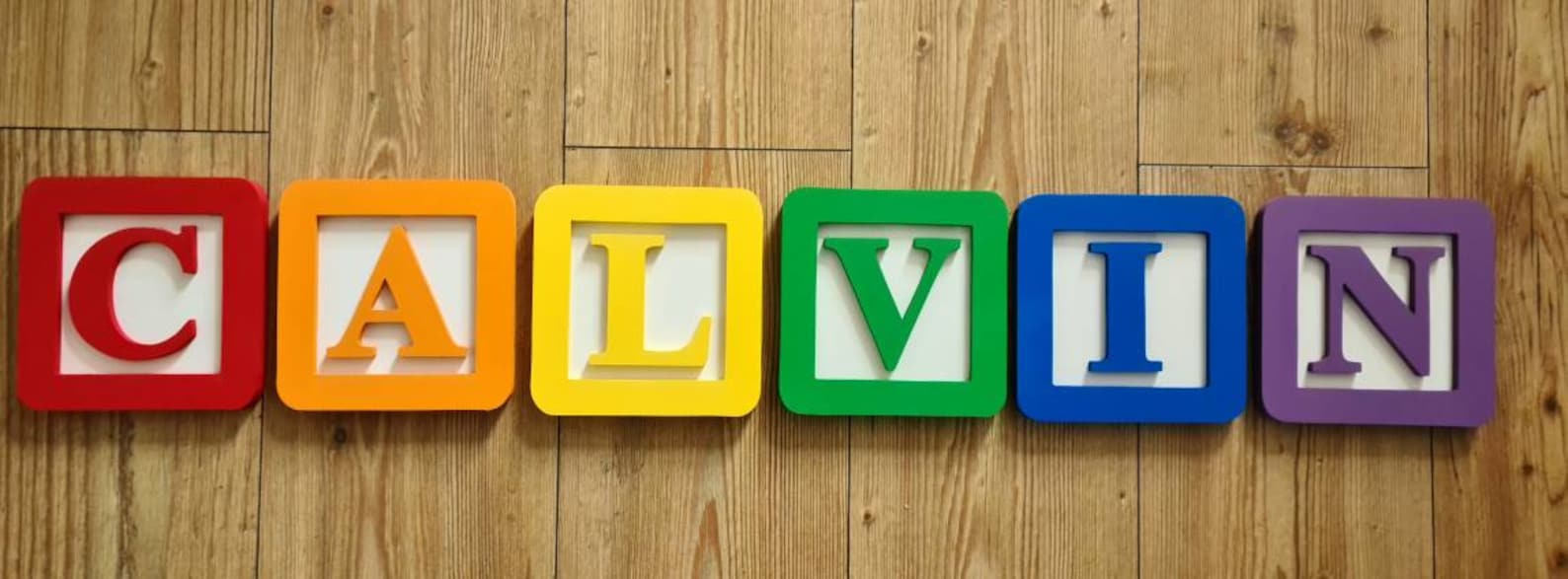 Toy Story Style Wooden Alphabet Blocks. Name Blocks. | Etsy