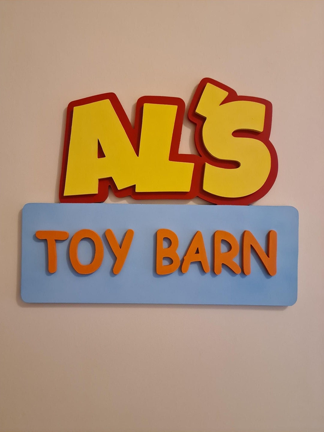 Al’s Toy Barn Wooden Wall Plaque / Sign. Toy Story Nursery Decor. Can ...