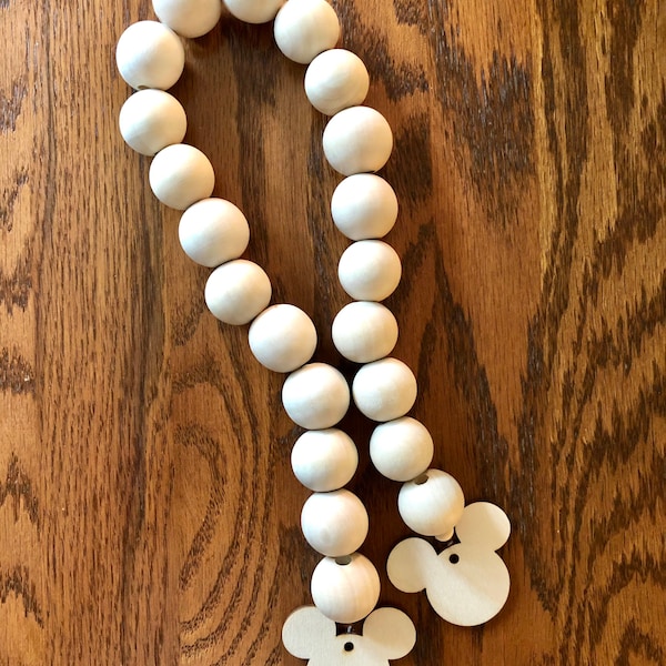 Mickey Mouse Wooden Garland - Etsy