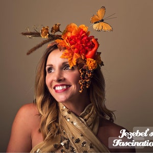Light up Fall Festival Circlet, Maple Leaves Golden Dryad Crown, Autumn ...