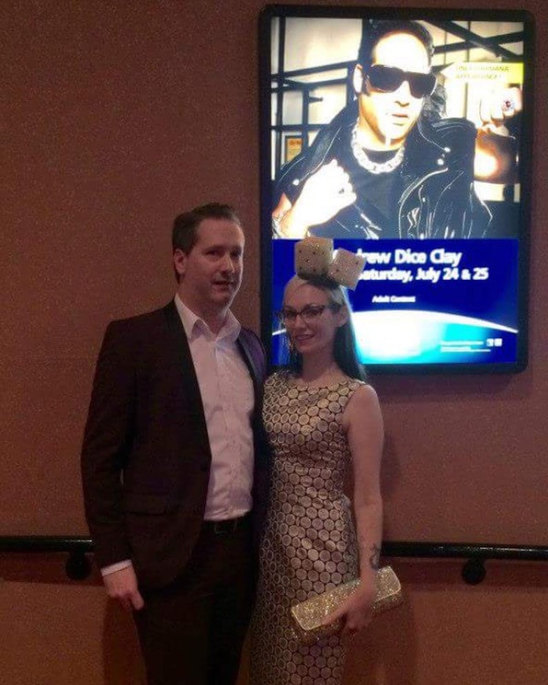 Lady Luck Casino Fascinator Cards Dice Chip Burlesque Funny | Etsy